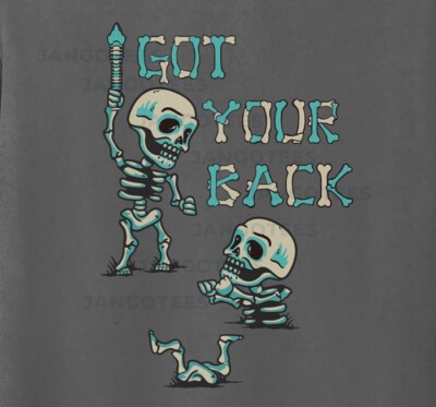 Funny I got your back Skeleton tshirt Halloween Ghouls goblins ...