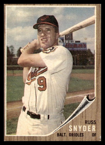 1962 Topps Russ Snyder #64 Baltimore Orioles Baseball Card | eBay