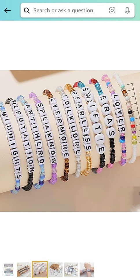 10 Pcs Preppy Friendship Bracelet Set Colorful Taylor Swift Swiftie | eBay