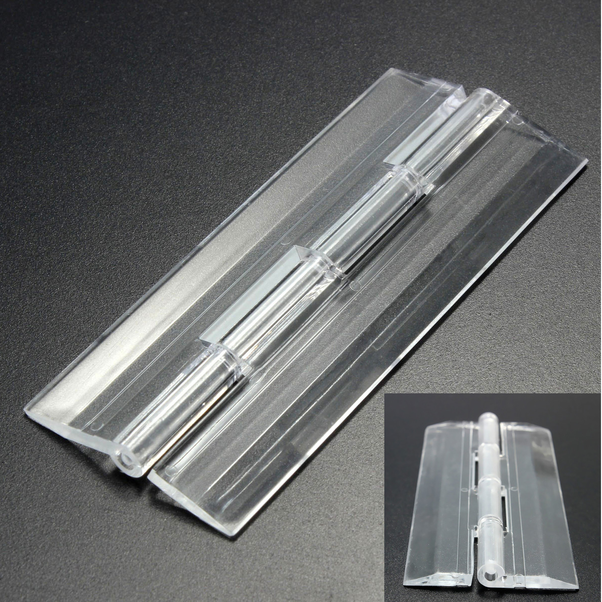 5Pcs Durable Clear Acrylic Plastic Folding Hinges Perspex Hinge for ...