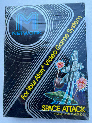 M-Network Atari Video Game System Space Attack Video Game Cartridge ...