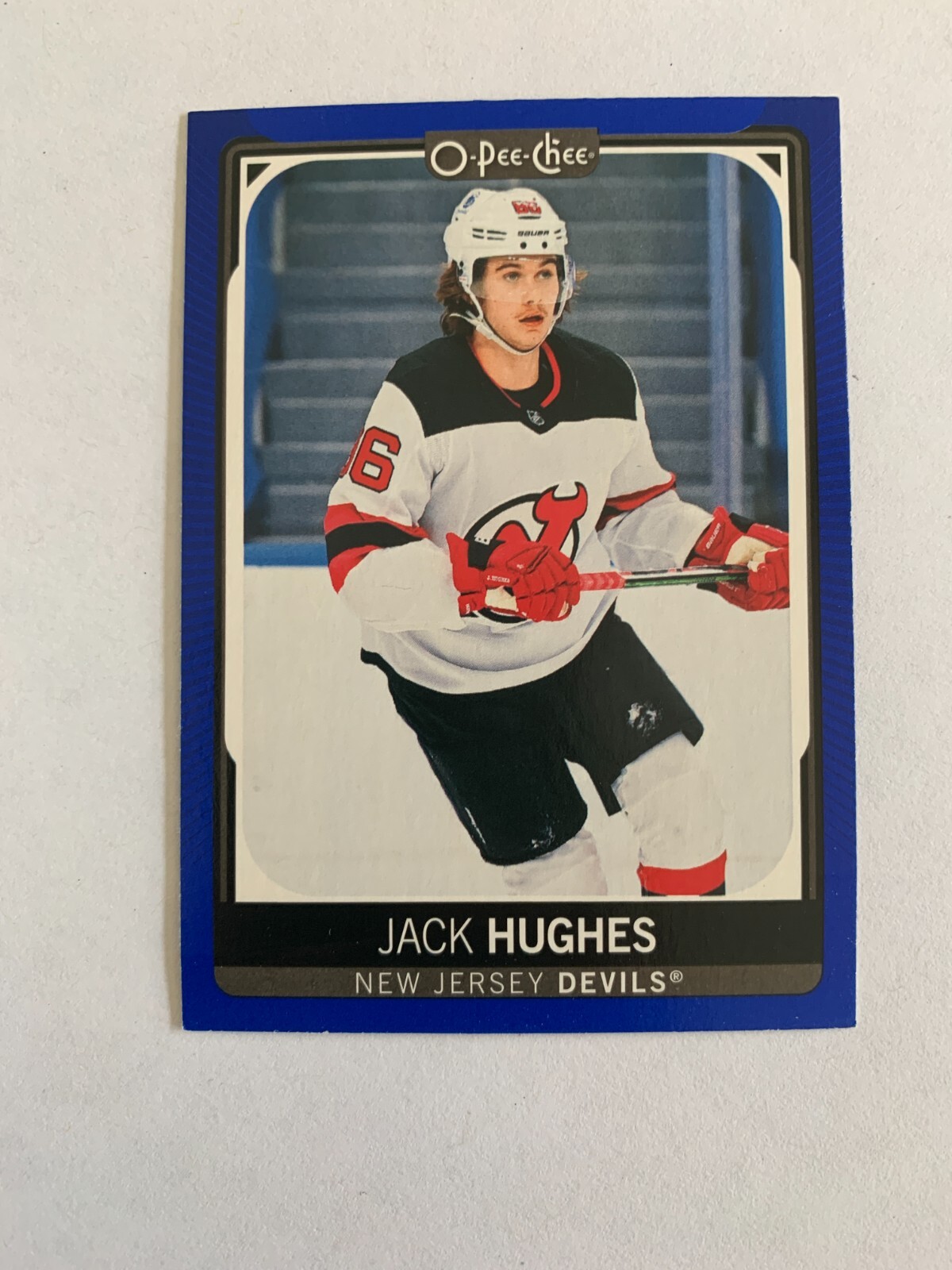 2021-22 O-Pee-Chee Blue #492 Jack Hughes - New Jersey Devils | eBay