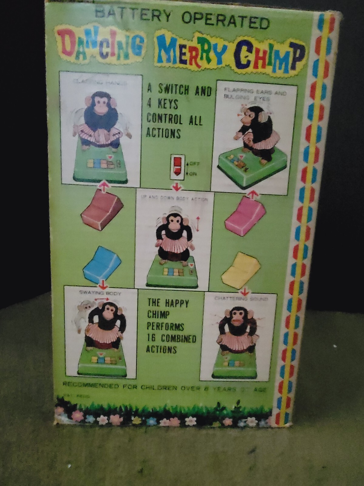 Vintage CK Japan Dancing Merry Adorable Female Jolly Chimp Monkey w/Box ...