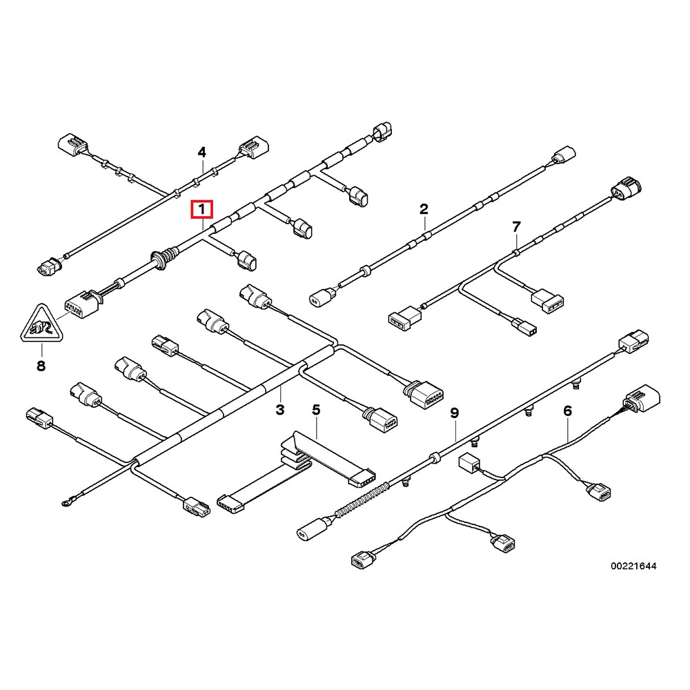 Front Bumper Cover Parking Sensor Wiring Harness PDC for BMW X5 E70 ...