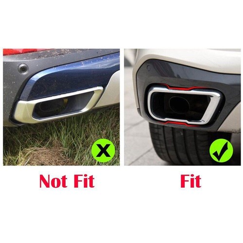 Black Steel Exhaust Muffler Tail Pipe Cover for BMW X5 G05 X6 G06 X7 ...