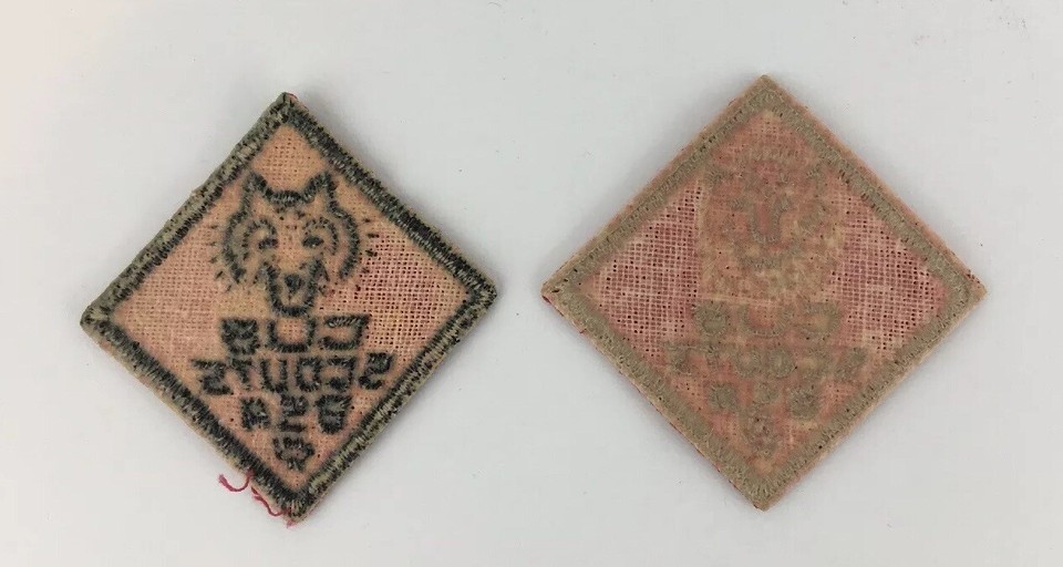 Vintage (2) Boy Cub Scouts BSA Wolf Lion Rank Patch | eBay