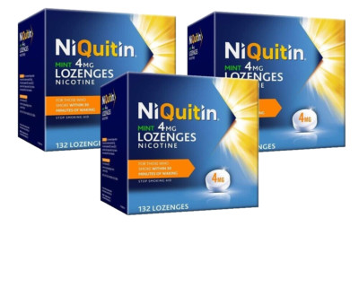 Niquitin Mint Lozenge 4mg of 132 Lozenges Pack 3 ( long date | eBay UK