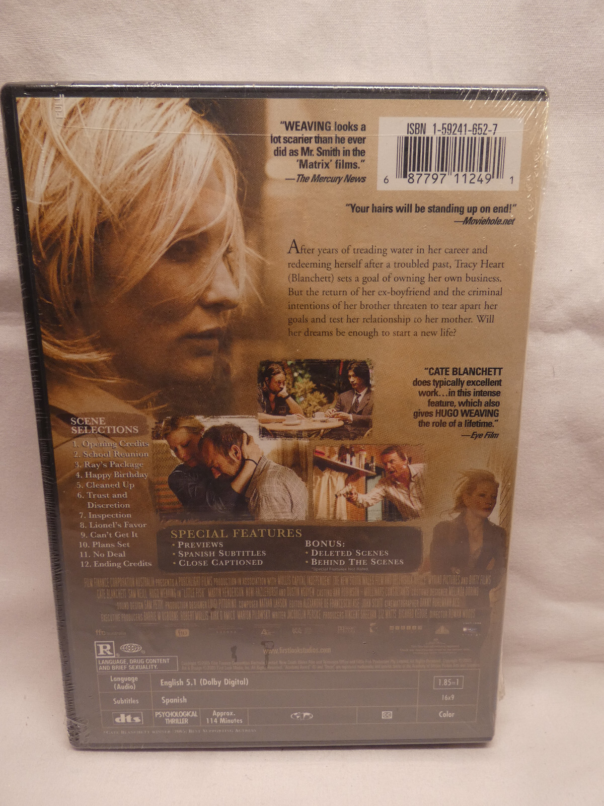 Little Fish (DVD, 2006) Cate Blanchett, Sam Neill & Hugo Weaving ...