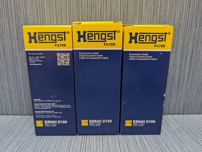 Lot of 3 Hengst Oil Filters E894H D100 | eBay