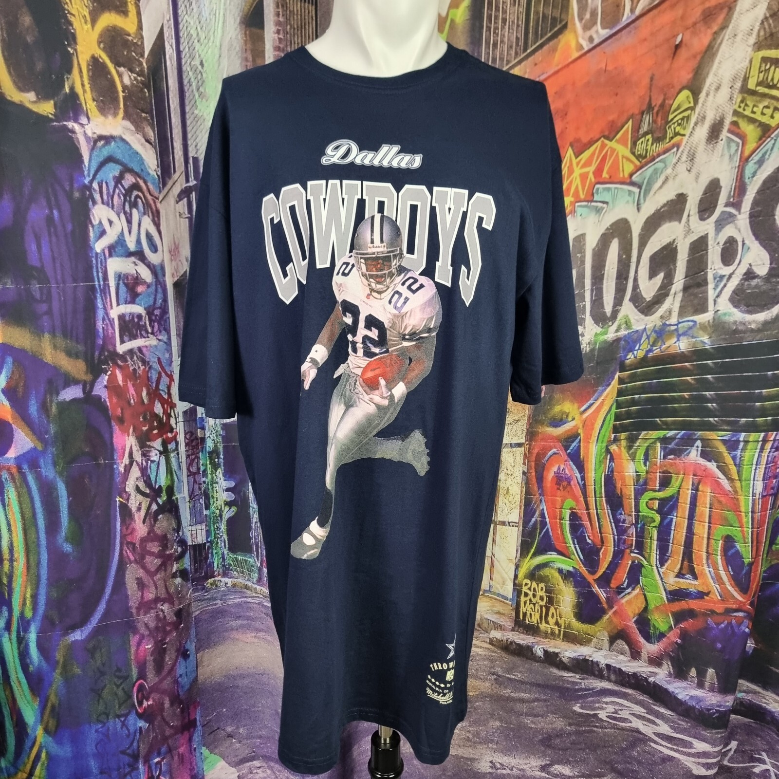 Emmitt Smith Dallas Cowboys Mitchell & Ness Shirt Size XLARGE Tall NWT ...
