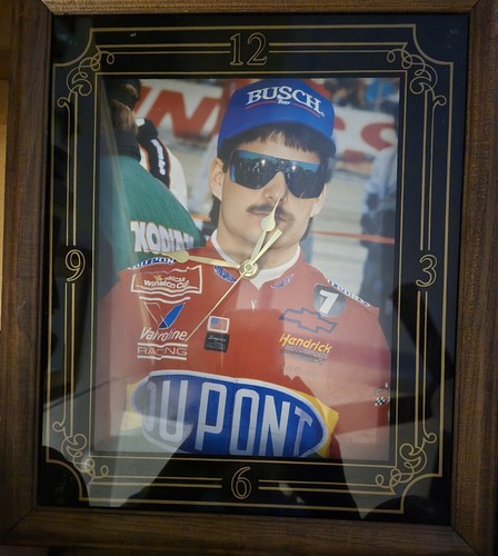 Jeff Gordon Wall Clock Wooden Framed Never Used Back Says St. Ives | eBay