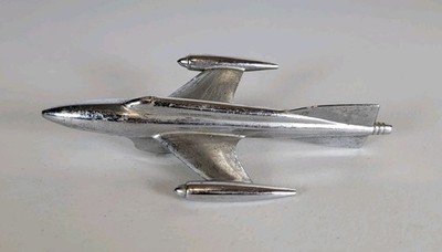 Vintage Chrome Jet Airplane Hood Ornament Emblem 149443 50-60’s Rare ...
