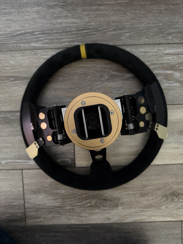 Fanatec Podium Hub OMP 14” Wheel Advanced Paddles QR2 Circle Track Oval ...