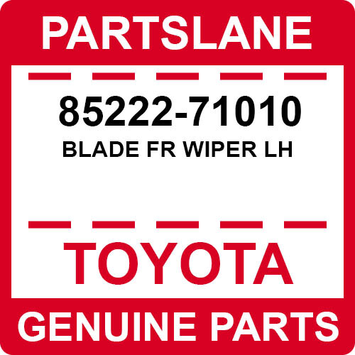85222-71010 Toyota OEM Genuine BLADE FR WIPER LH | eBay