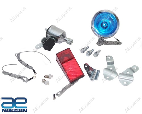 Vintage Bicycle Cycle Complete Illumination Dynamo Front Lamp Rear ...