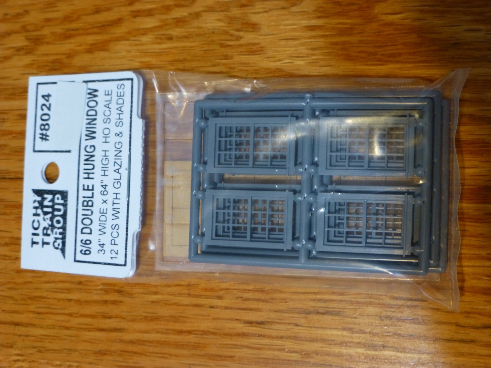 Tichy Train Group HO #8024 Windows - Double-Hung pkg(12) -- 6/6 - Scale ...
