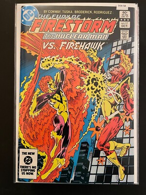The Fury of Firestorm the Nuclear Man 17 Firehawk 1st High Grade 9.2 DC ...