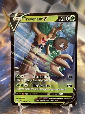 Pokémon TCG Trevenant V Evolving Skies 013/203 Holo Ultra Rare | eBay