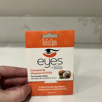 To Go Spa Coconut & Vitamin D Eyes Anti-Aging Collagen 3 Pack | eBay