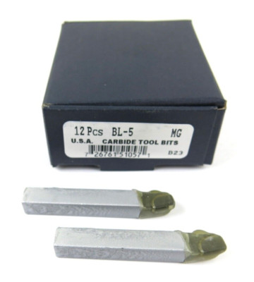 12pcs ACT BL-5 LH Micrograin Carbide Brazed Lathe Tool Bits 5/16" x 5/ ...