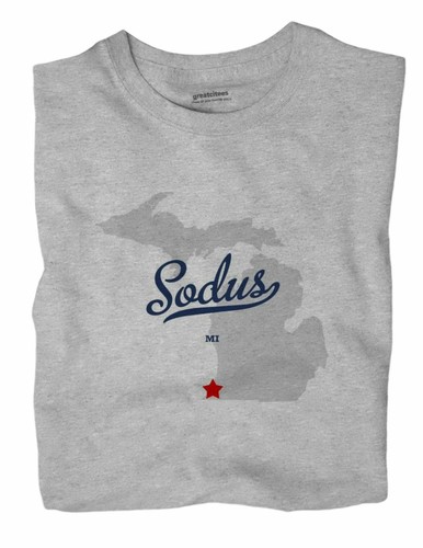 Sodus Michigan MI T-Shirt MAP | eBay