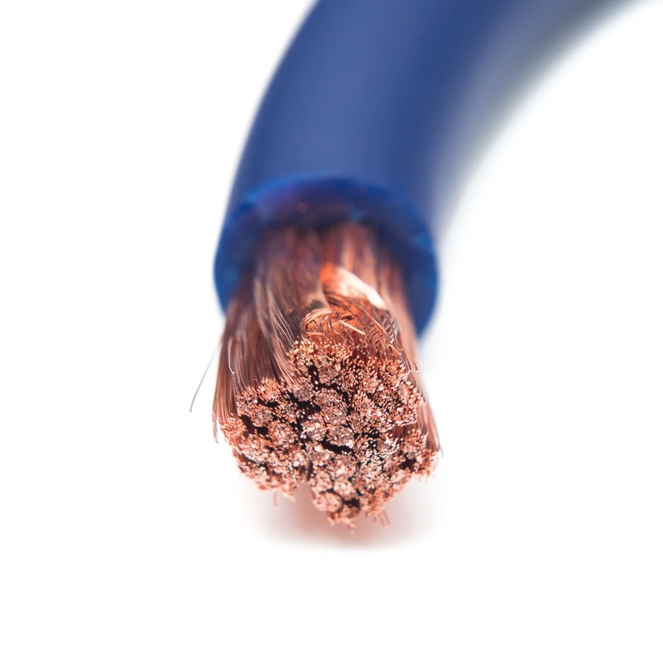 0 GAUGE OFC 65mm² 0 AWG BLUE POWER CABLE WIRE PER METRE OXYGEN FREE ...