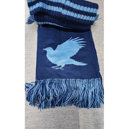 NWT Harry Potter Ravenclaw Knit Hat & Scarf Set Collegiate Stripes ...