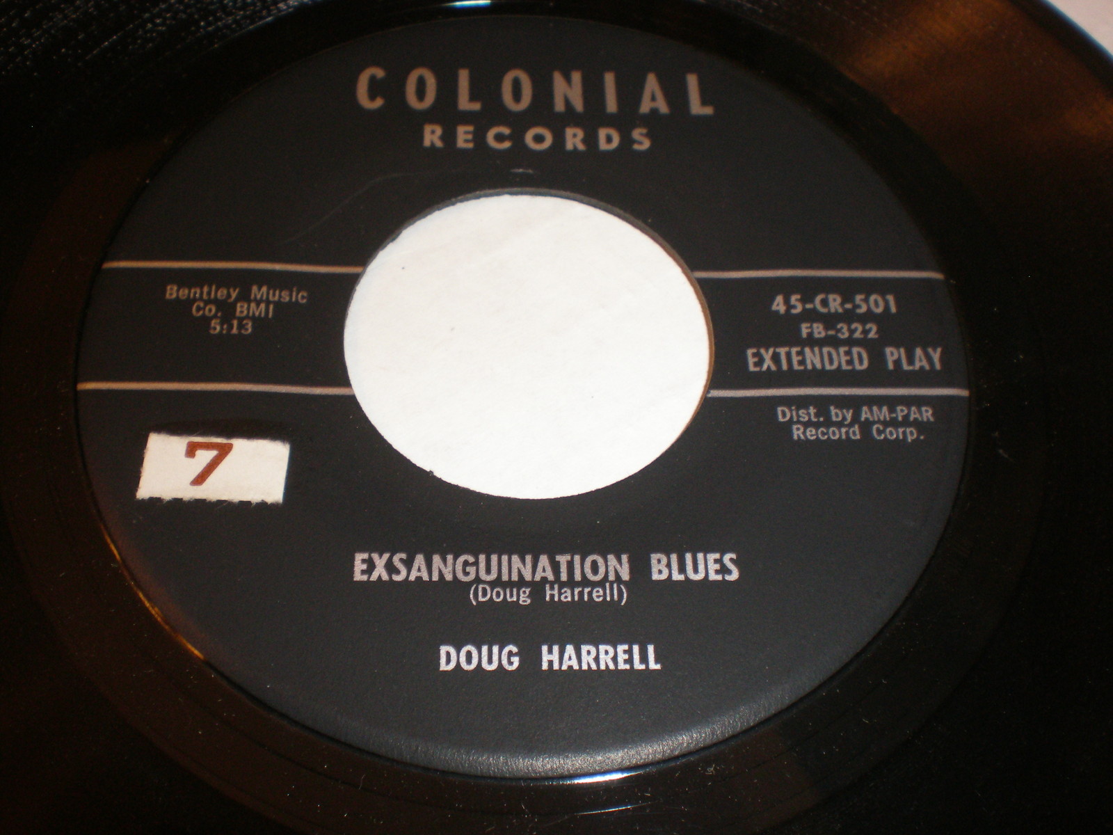 Doug Harwell 45 Exsanguinatino Blues COLONIAL | eBay