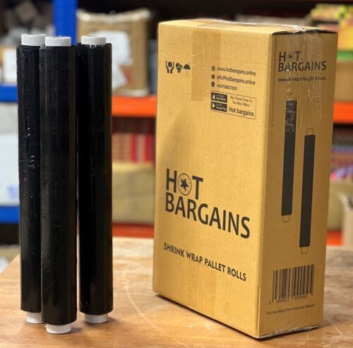 6 X Shrink wrap Strong Pallet Wrap Parcel Packing Shrink Wrap 400mm X ...