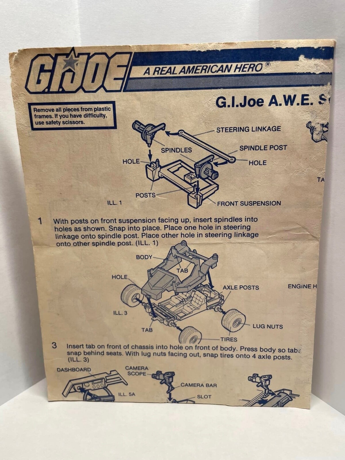 GI Joe ARAH - Awe Striker Blueprints and Instructions | eBay