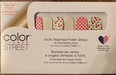 Color Street Long Lasting Nail Polish Strips RETIRED Cherry Picked | eBay