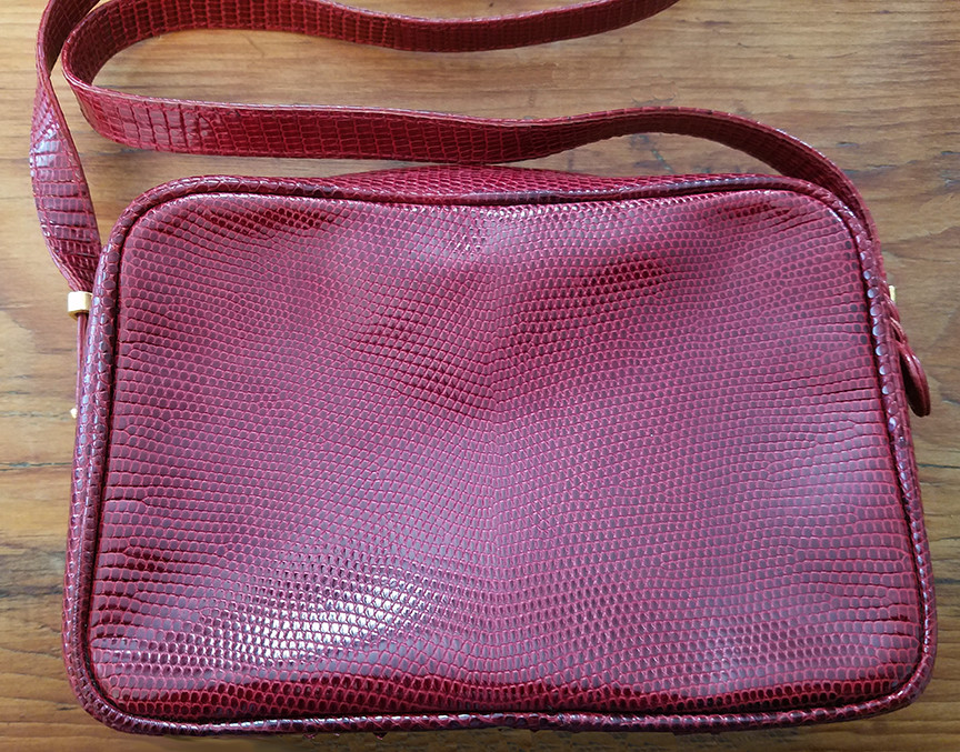 SISO LIZARD SKIN HANDBAG, LEATHER LINING, MADE IN ITALY, EXCELLENT ...
