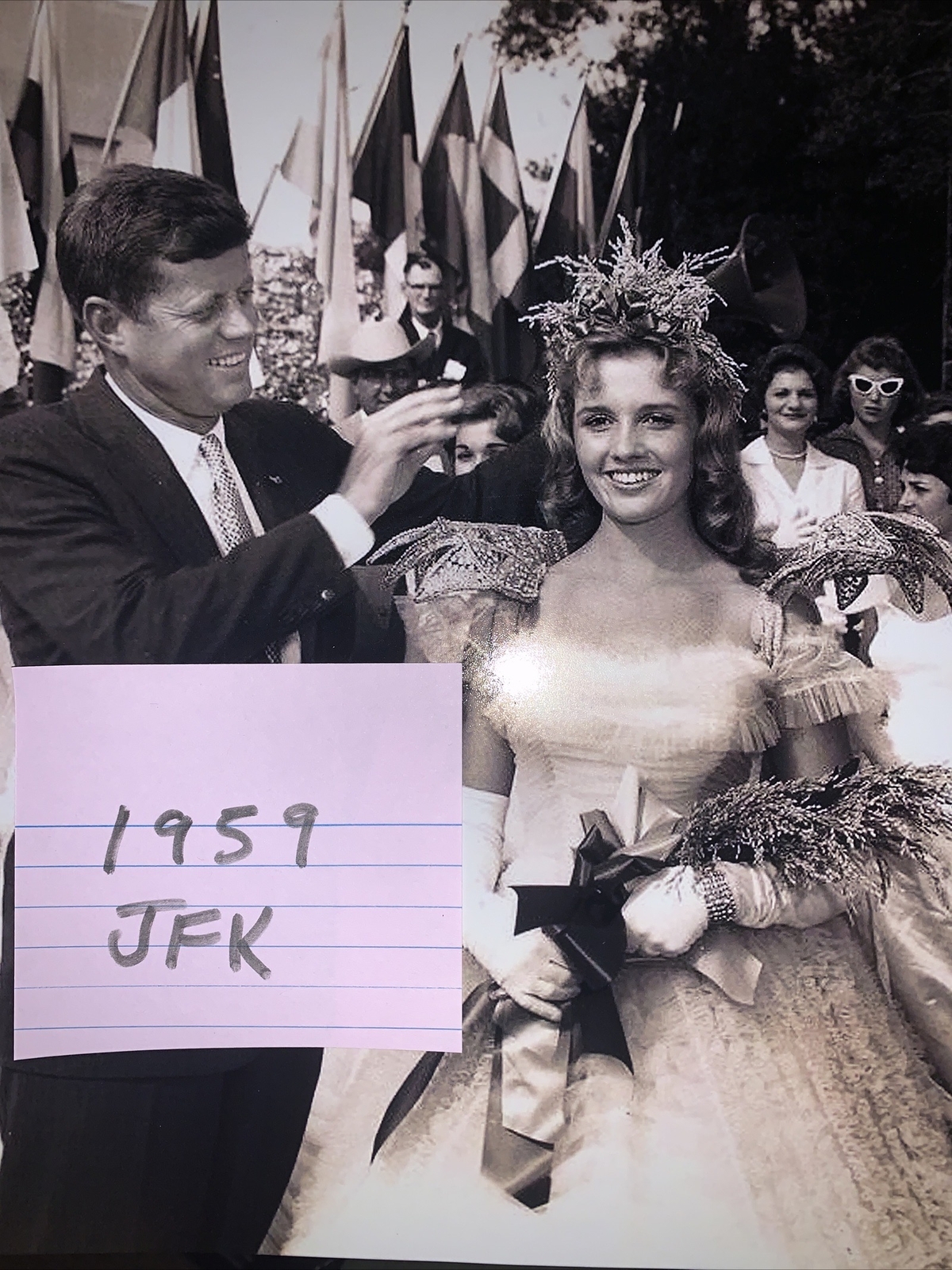 1959 John F Kennedy JFK Visits Crowley Rice Festival Photo Louisiana ...