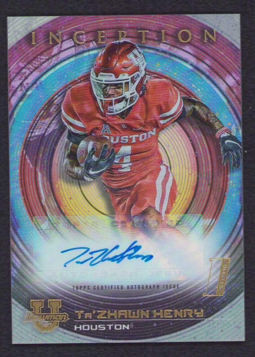 TA'ZHAWN HENRY AUTO HOUSTON 2023 BOWMAN UNIVERSITY INCEPTION | eBay