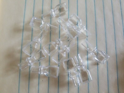 Lot of 12 Mini Square Glass Vials, Potion bottles. | eBay