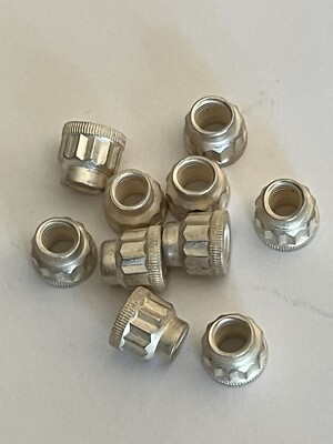 10 1/4-28 AIRCRAFT EXHAUST 12 POINT LOCKING SILVER PLATED LOCK NUT | eBay