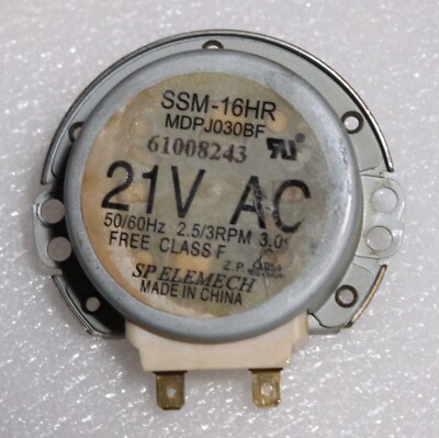 GE MICROWAVE OVEN "TURNTABLE MOTOR" SP ELEMECH SSM-16HR | eBay