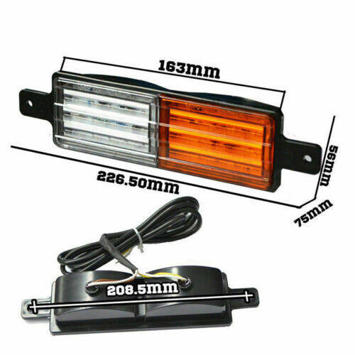 2X 30 LED Sealed Bullbar Lights Front Indicator Park Bull Bar Light Car ...