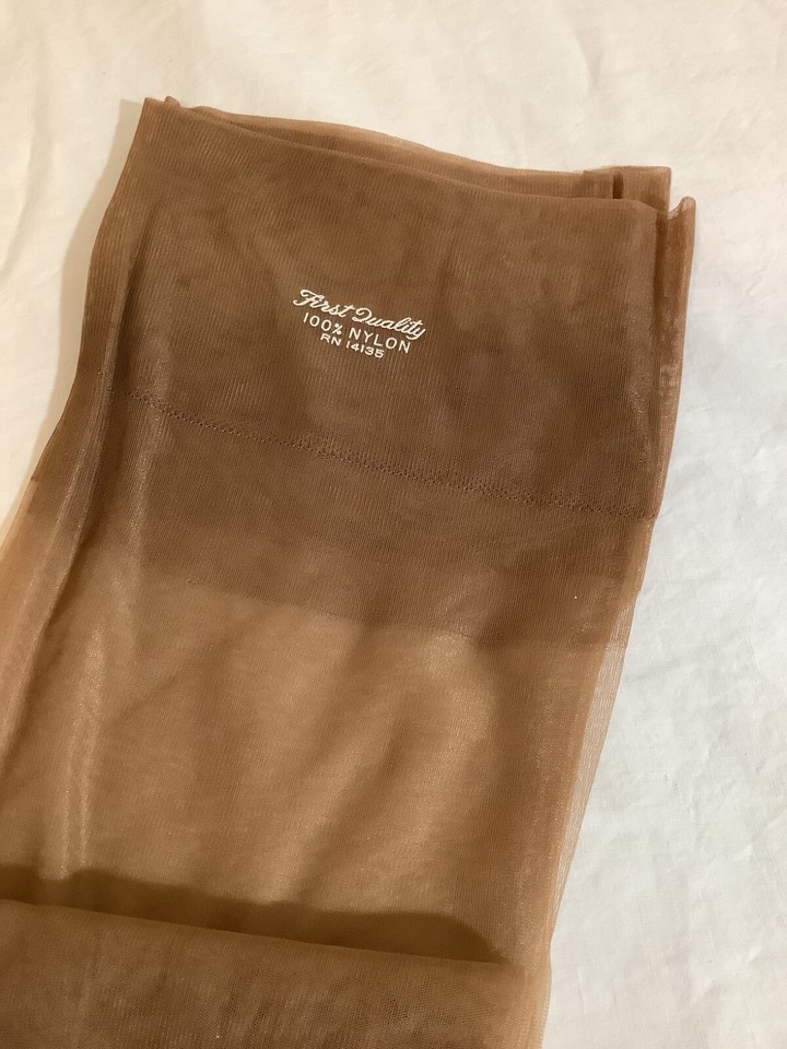 Vintage Unbranded Garter Stockings Flat Knit RHT Neutraltone Seamless ...