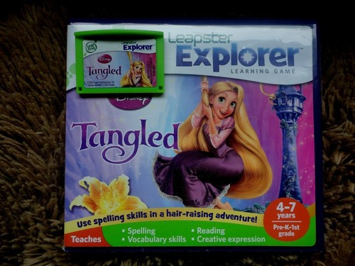 Leapfrog Leapster Explorer TANGLED Game with case Leap Pad,2,3,GS,XDi ...