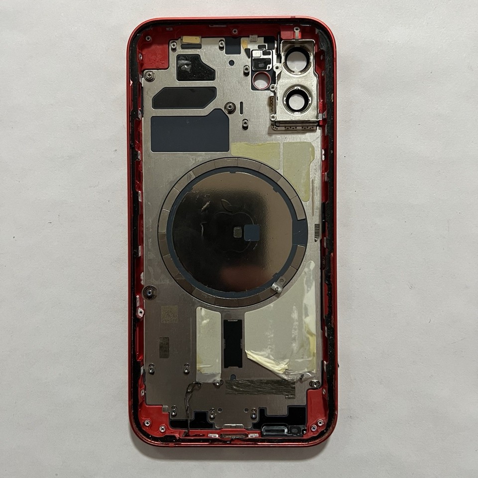 Original Back Glass Housing Cover Frame Replacement For iPhone 12 Red ...