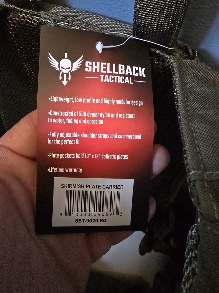 SHELLBACK TACTICAL SKIRMISH PLATE CARRIER Airsoft (PLATES NOT INCLUDED ...