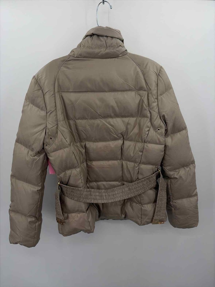 Pre-Owned Zara Basic Gray Size Large Puffer Zip Up Jacket | eBay UK