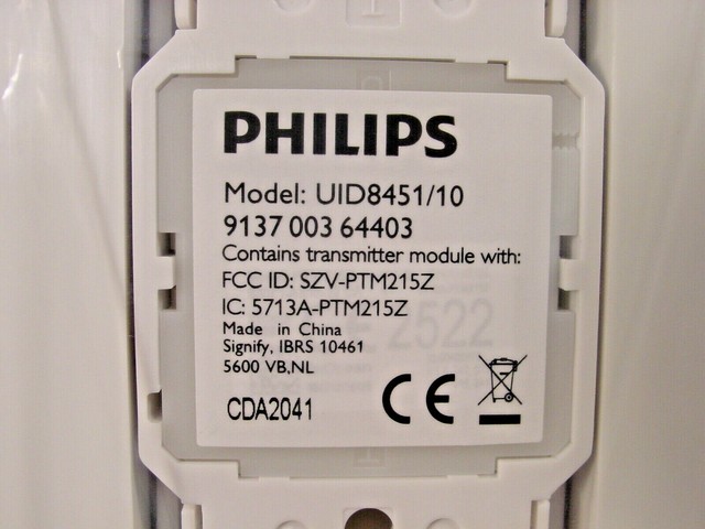 Philips UID8451/10 ZGP Switch Dim 2B - White for sale online | eBay