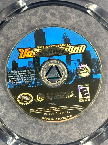 Need for Speed: Underground (Nintendo GameCube, 2003) Disc only ...