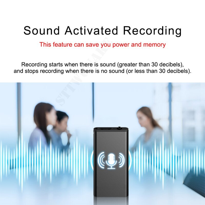 Ultra thin mini voice activated recorder hidden recording listening spy ...