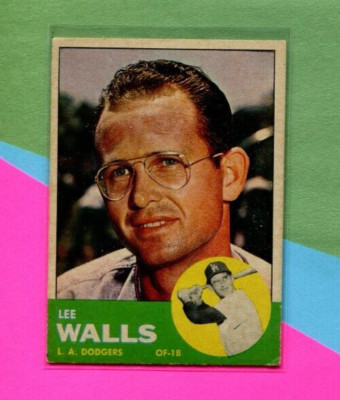 LEE WALLS LOS ANGELES DODGERS 1963 TOPPS BASEBALL CARD #11 | eBay