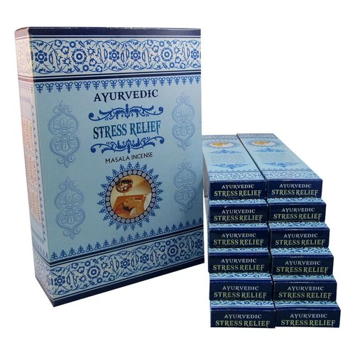 Ayurvedic Stress Relief Masala Incense Sticks Agarbatti Pack of 12X15gm ...