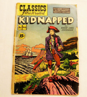 Comic Book: Classics Illustrated - Kidnapped No. 46, 1948, Poor Quality ...
