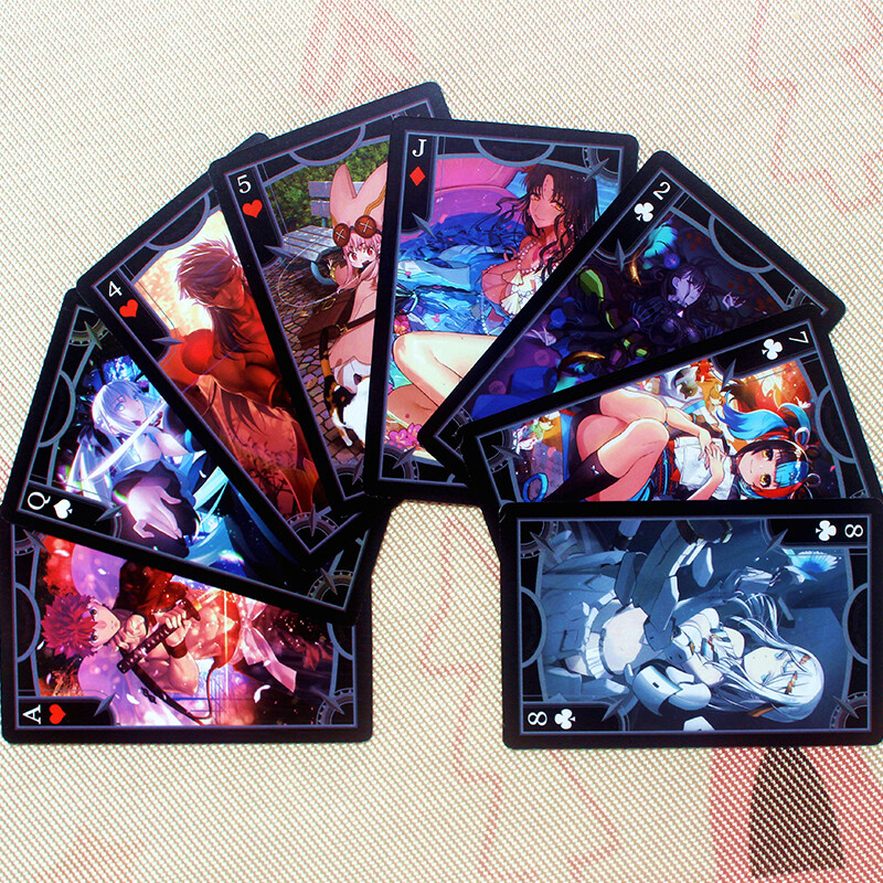 54 Cards Anime Fate/Grand Order Fgo Saber Collection Playing Game Cards ...